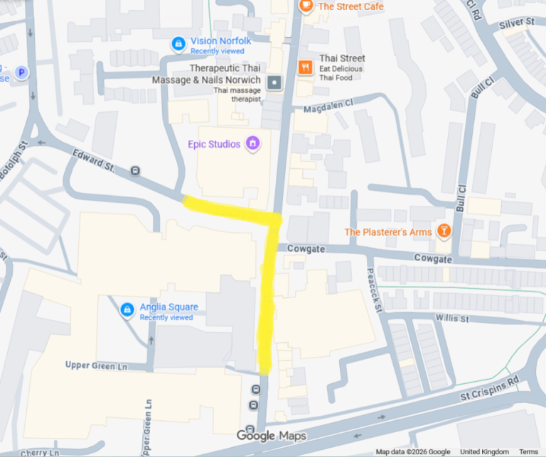 Anglia Square Road Closure - From 01/02/2026 - Vision Norfolk
